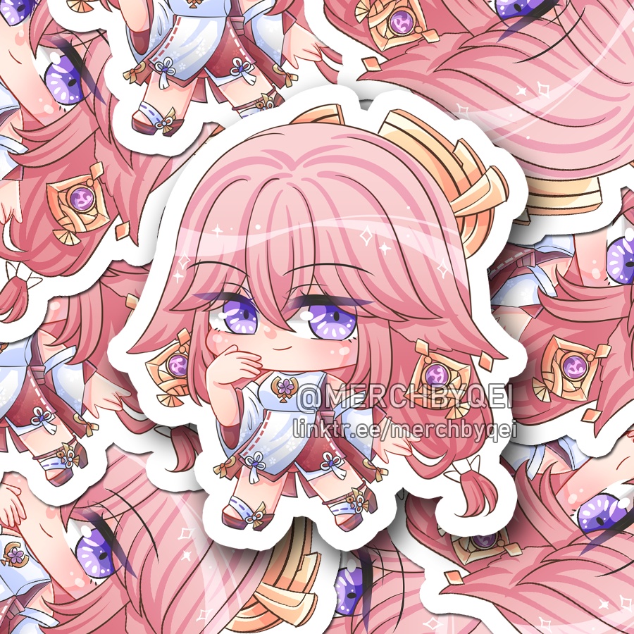 Guuji Yae / Yae Miko - Genshin Impact Fan Merchandise Sticker presyo ₱109