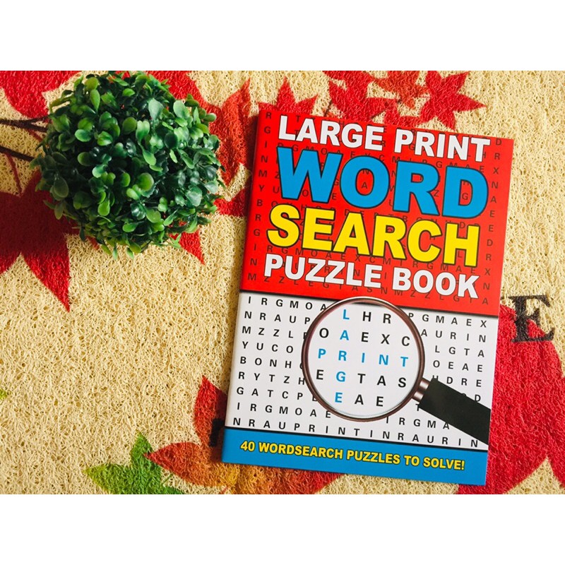 Large Print Word Search Puzzle Book | Shopee Philippines