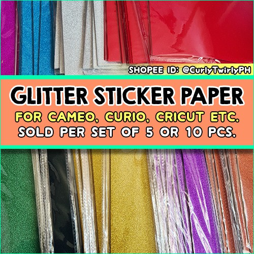 Imported Glitter Sticker Paper (A4/80 GSM/Per 5's or 10's) | Shopee ...