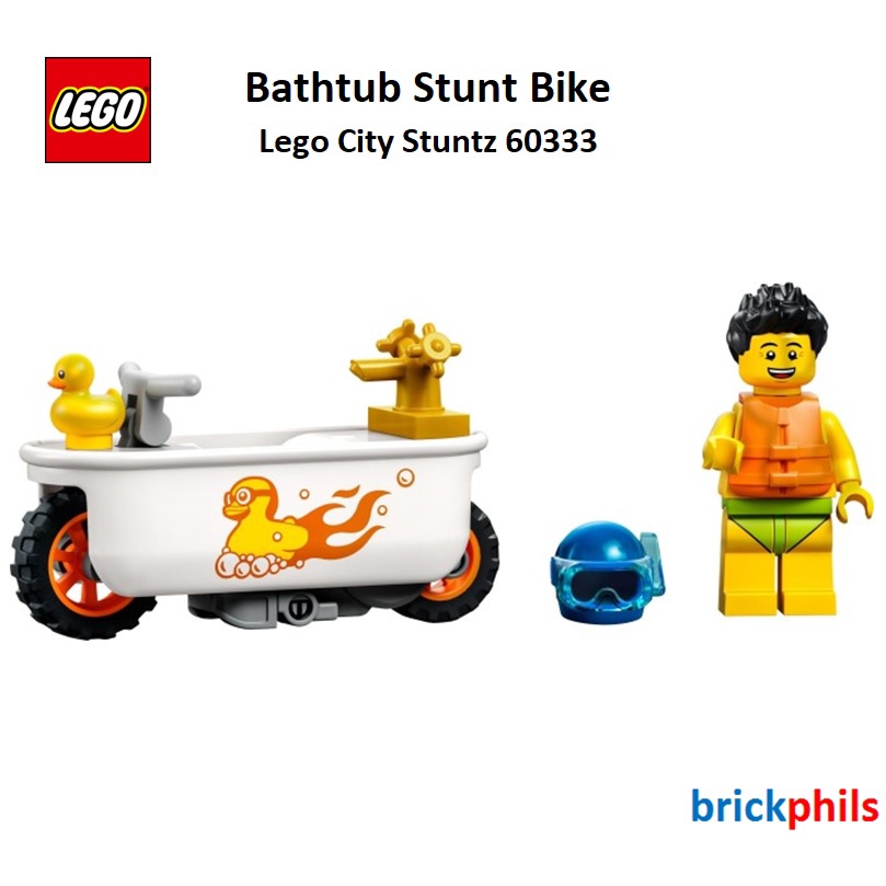Lego City Stuntz 60333 - Bathtub Stunt Bike | Shopee Philippines