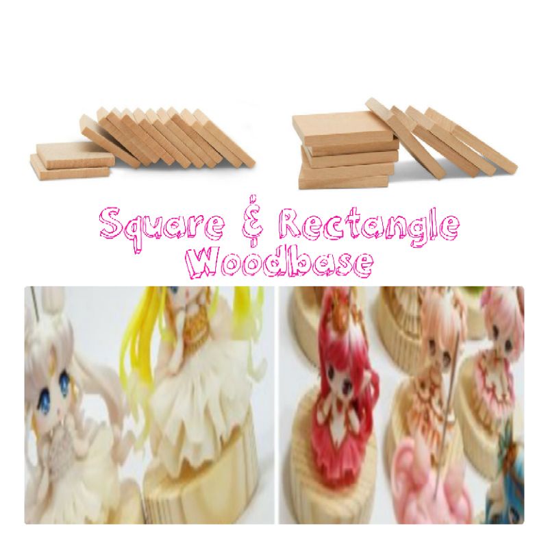 Square Rectangle Wood base | Rectangle Wooden base | Square Wooden Base ...