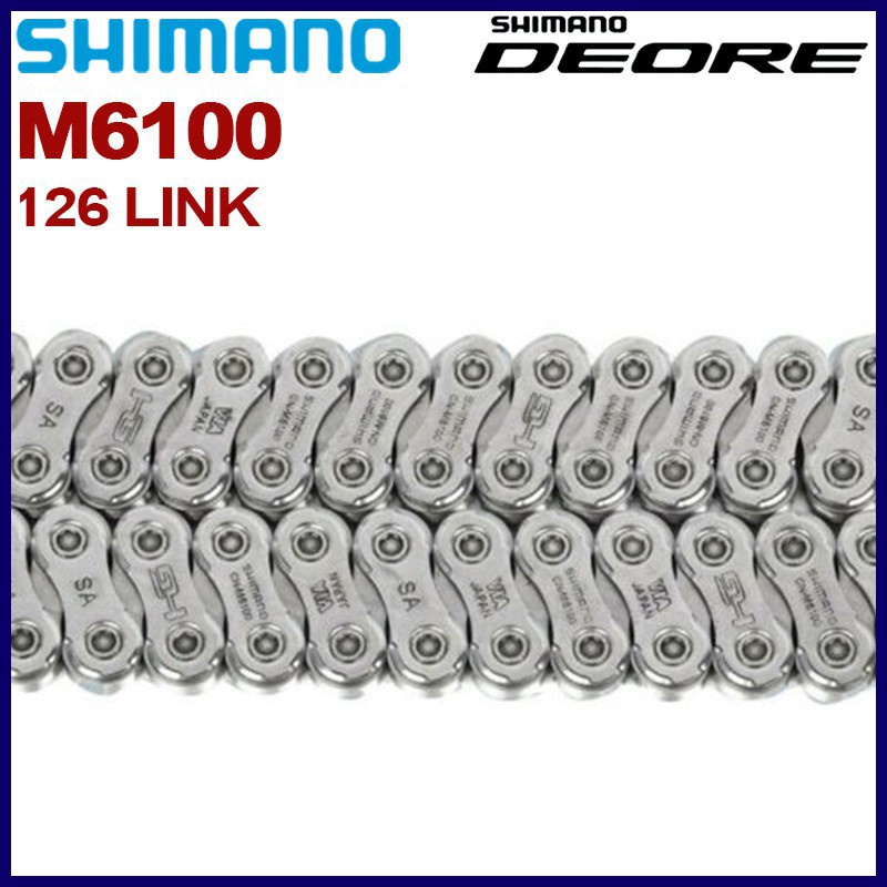 Shimano DEORE CN-M6100 Chain 12 Speed Mountain Bike 118L 126L Chain ...