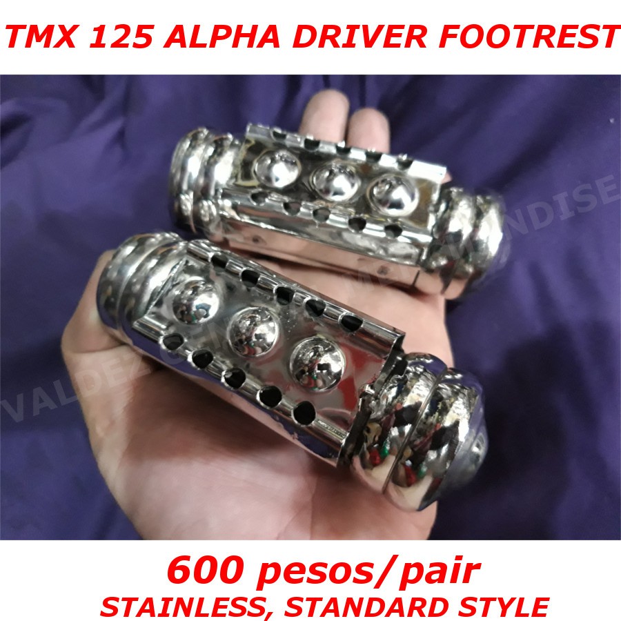 TMX 125 ALPHA STAINLESS FOOTREST, STEPNUT | Shopee Philippines