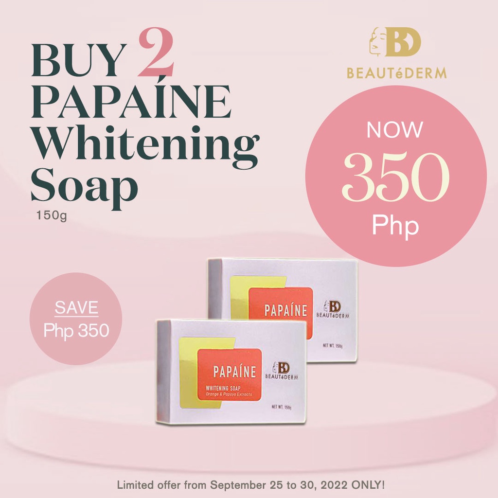 PROMO : Buy 1 Take 1 BEAUTEDERM Papaine Whitening Soap (150g) | Shopee ... PROMO : Buy 1 Take 1 BEAUTEDERM Papaine Whitening Soap (150g) | Shopee ...
