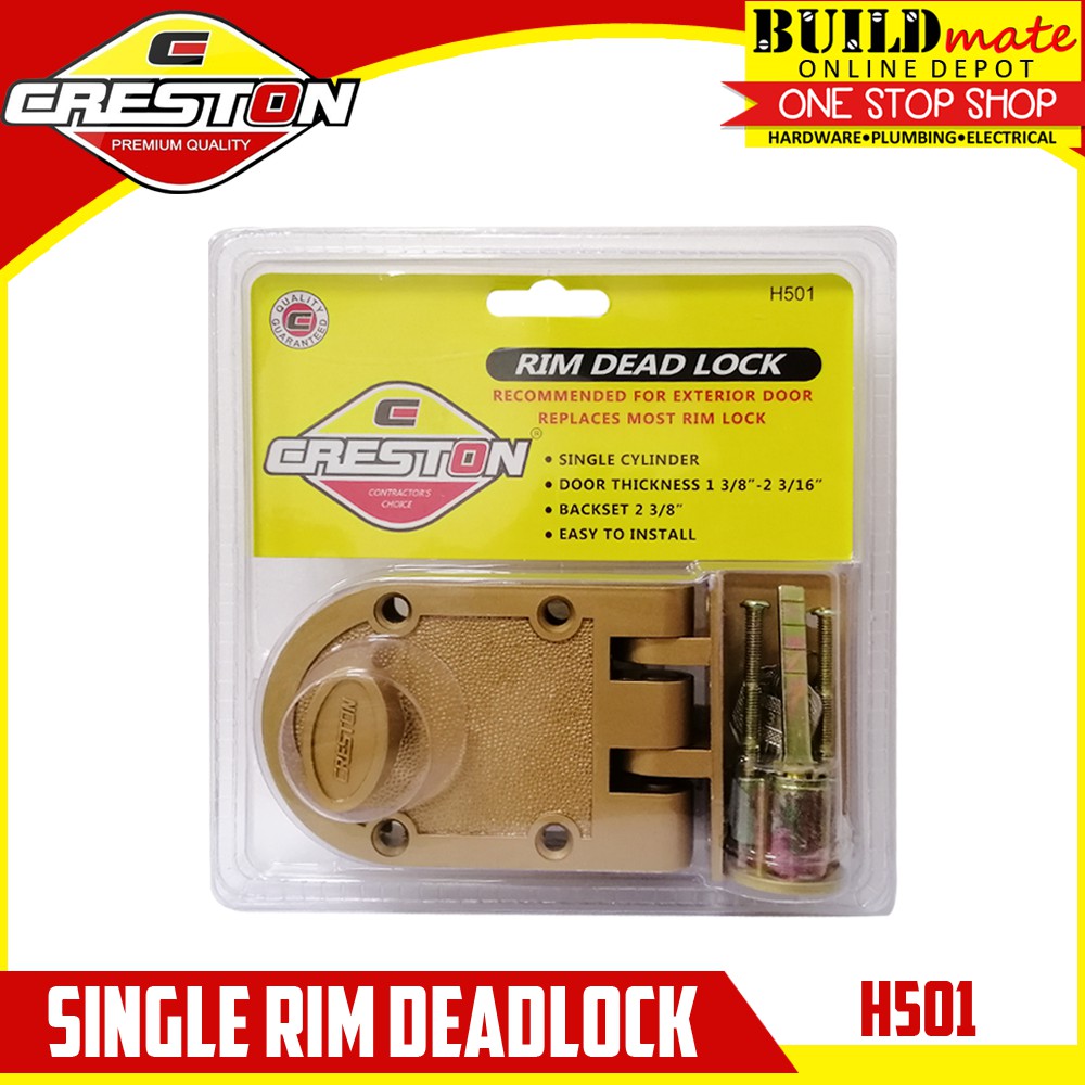 CRESTON Single Rim Dead Lock H501 | Shopee Philippines