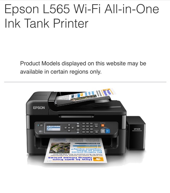 Epson L565 Wi-Fi All-in-One Ink Tank Printer | atelier-yuwa.ciao.jp