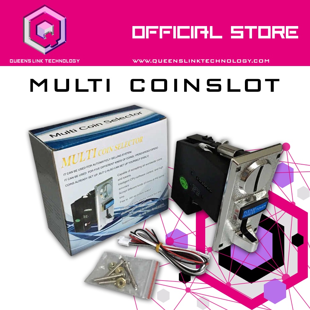 UNIVERSAL MULTI COIN SELECTOR COINSLOT COMPATIBLE FOR ANY BOARD IN WIFI ...