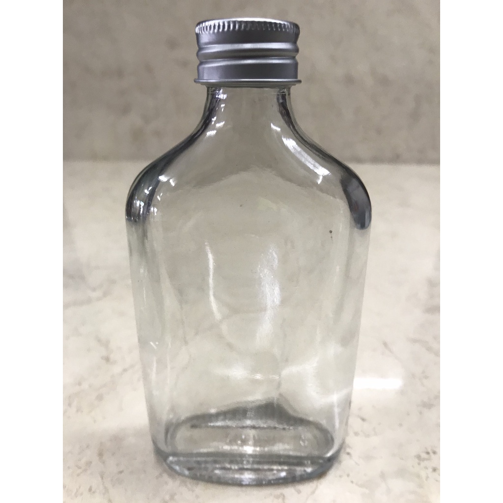 12Pcs 200ML Lapat Tanduay Glass Bottle Size 3.5CM X 7CM X 15CM With Free Sealer | Shopee Philippines