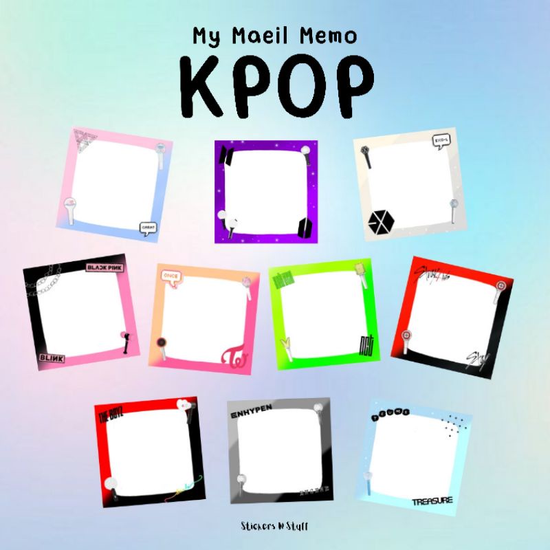 MY MAEIL MEMO KPOP (Memopad Kpop Design) | Shopee Philippines