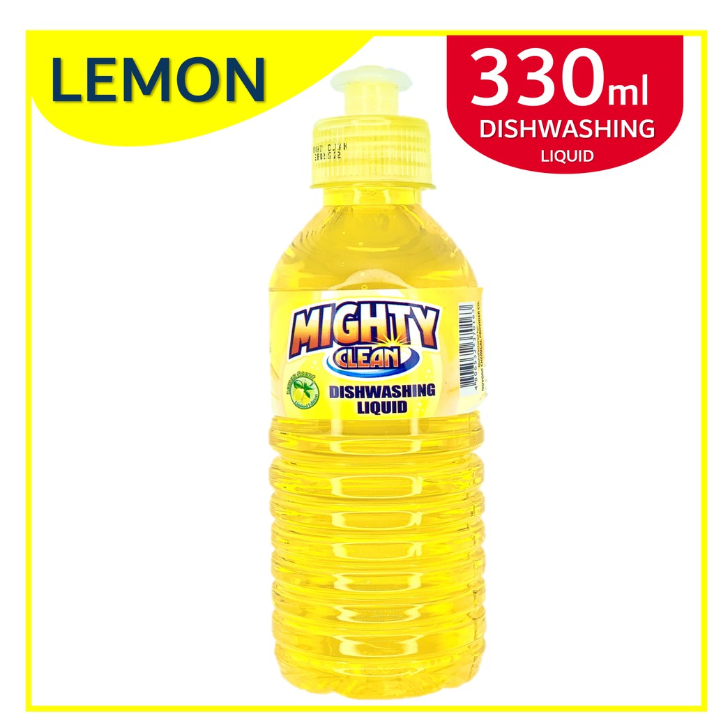 Mighty Clean Dishwashing Liquid Lemon - (DWL Yellow) - 330ml | Shopee ...