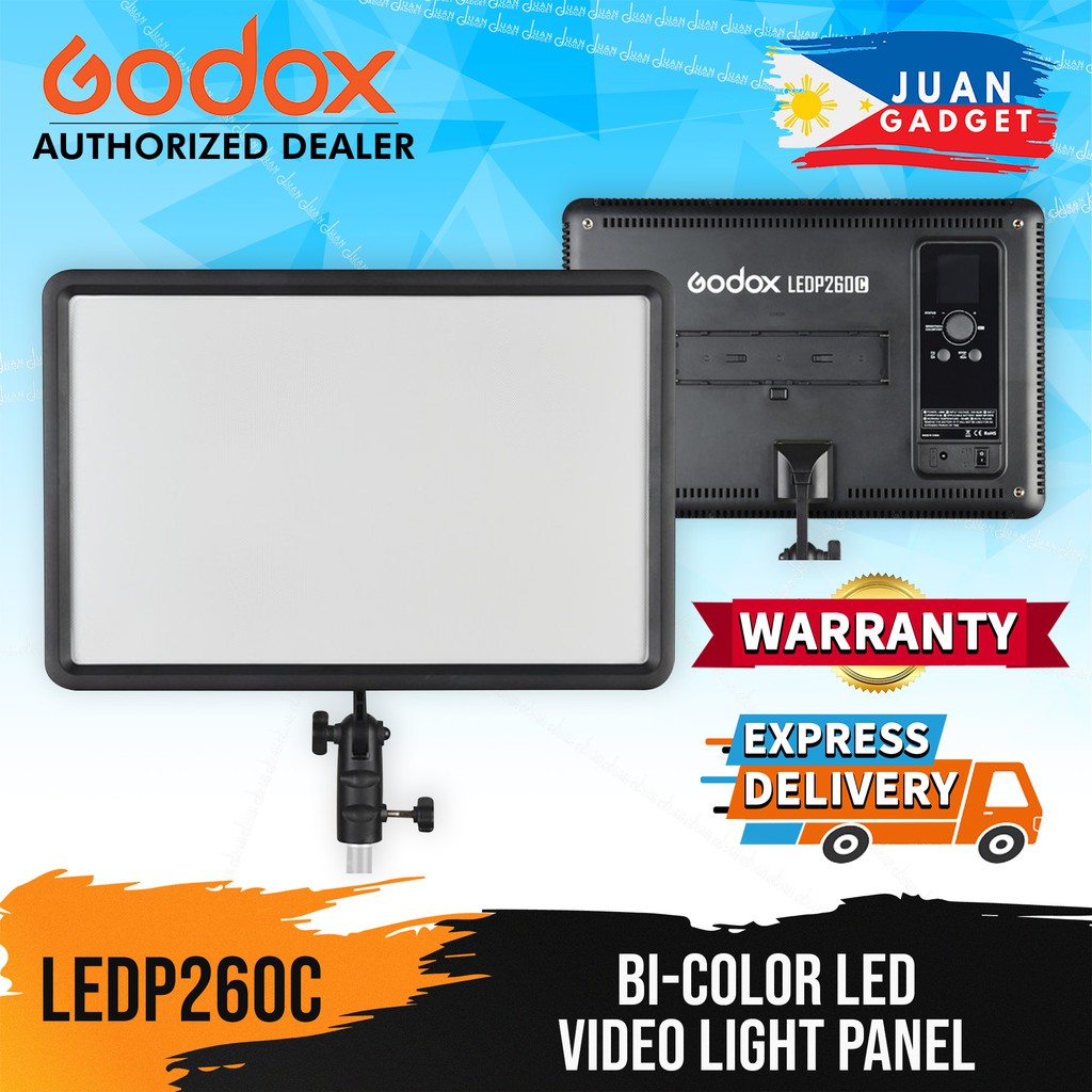 Godox LEDP260C 30W Ultra Thin Lightweight Bi Color LED Video Light | JG ...