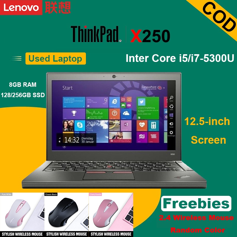 [Freebie&COD] Lenovo ThinkPad X250 2nd Hand Laptop Netbook Laptop For ...