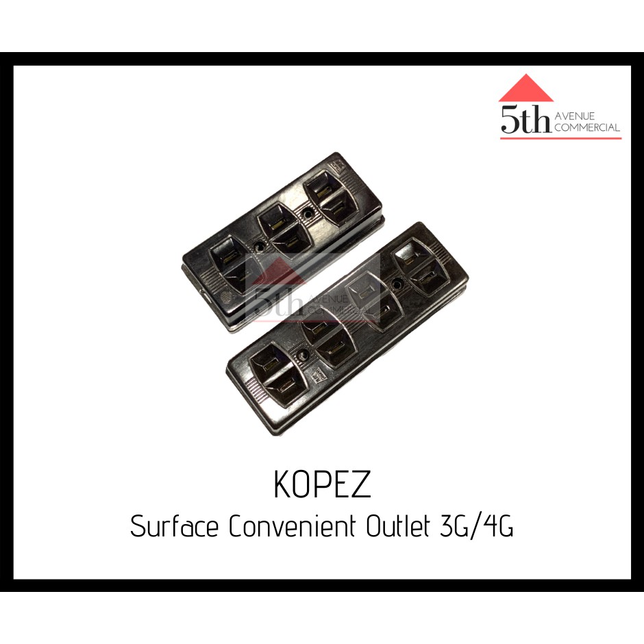 KOPEZ Surface Convenience Outlet (Triple & Quadruple) | Shopee Philippines