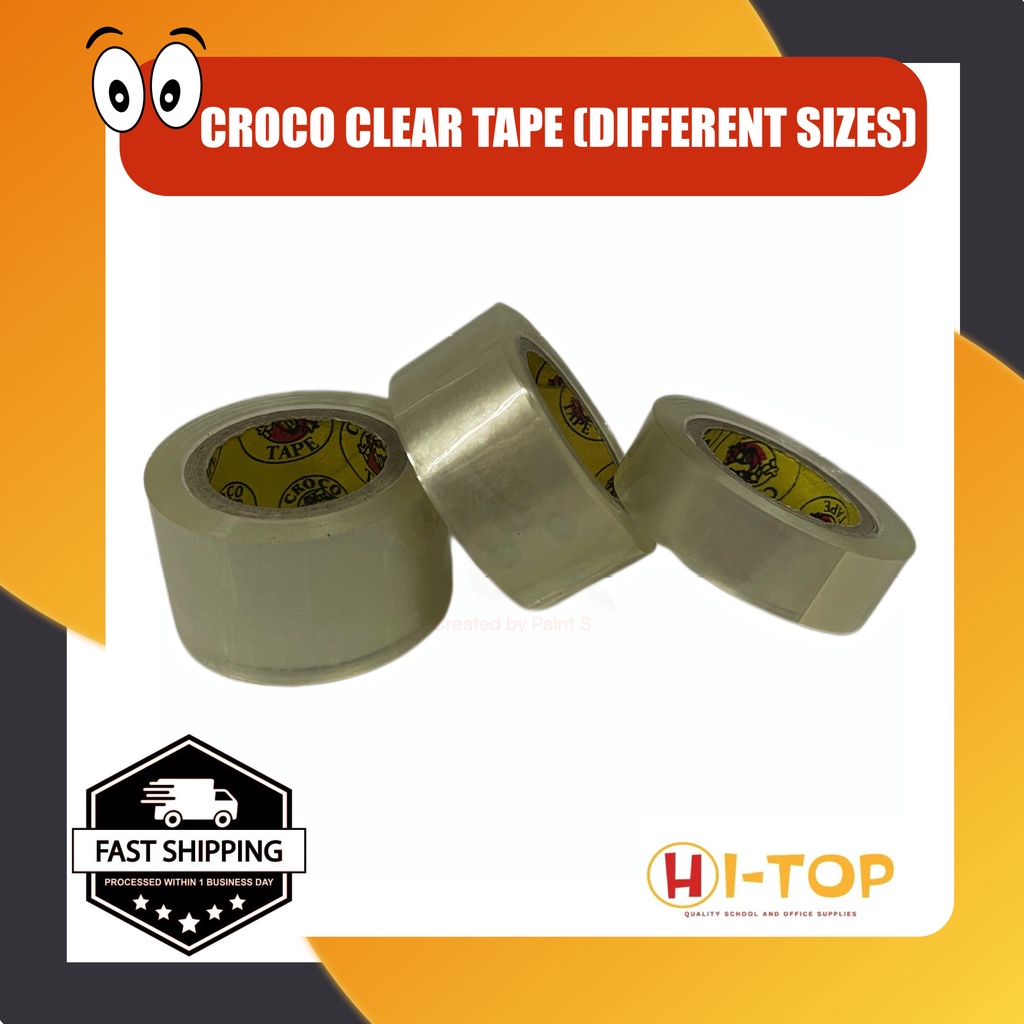 Schotch Tape Medium Stationery Tape Croco Sold per pack | Shopee ...