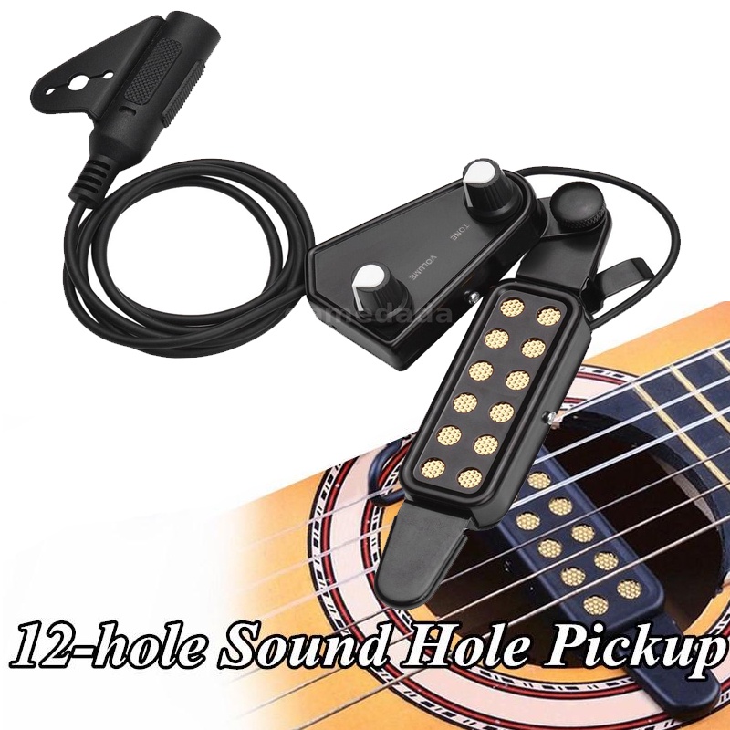 Acoustic Guitar Sound Hole Pickup Magnetic Passive Pick-up System with ...