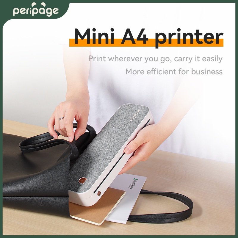 Peripage A40 Portable A4 Printer Mini Inkless Thermal Paper Wireless ...