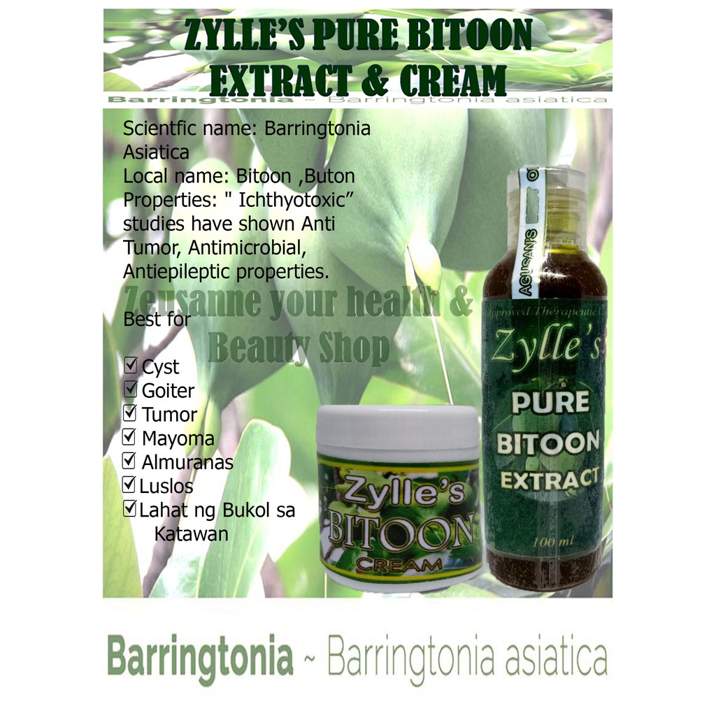 ZYLLE'S PURE BITOON CREAM AND PURE EXTRACT | Shopee Philippines