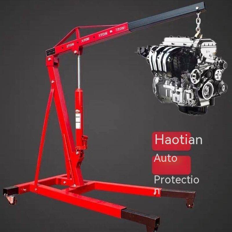 Heavy Duty Engine Crane 2T Folding Engine Crane Hoist，Hydraulic car ...