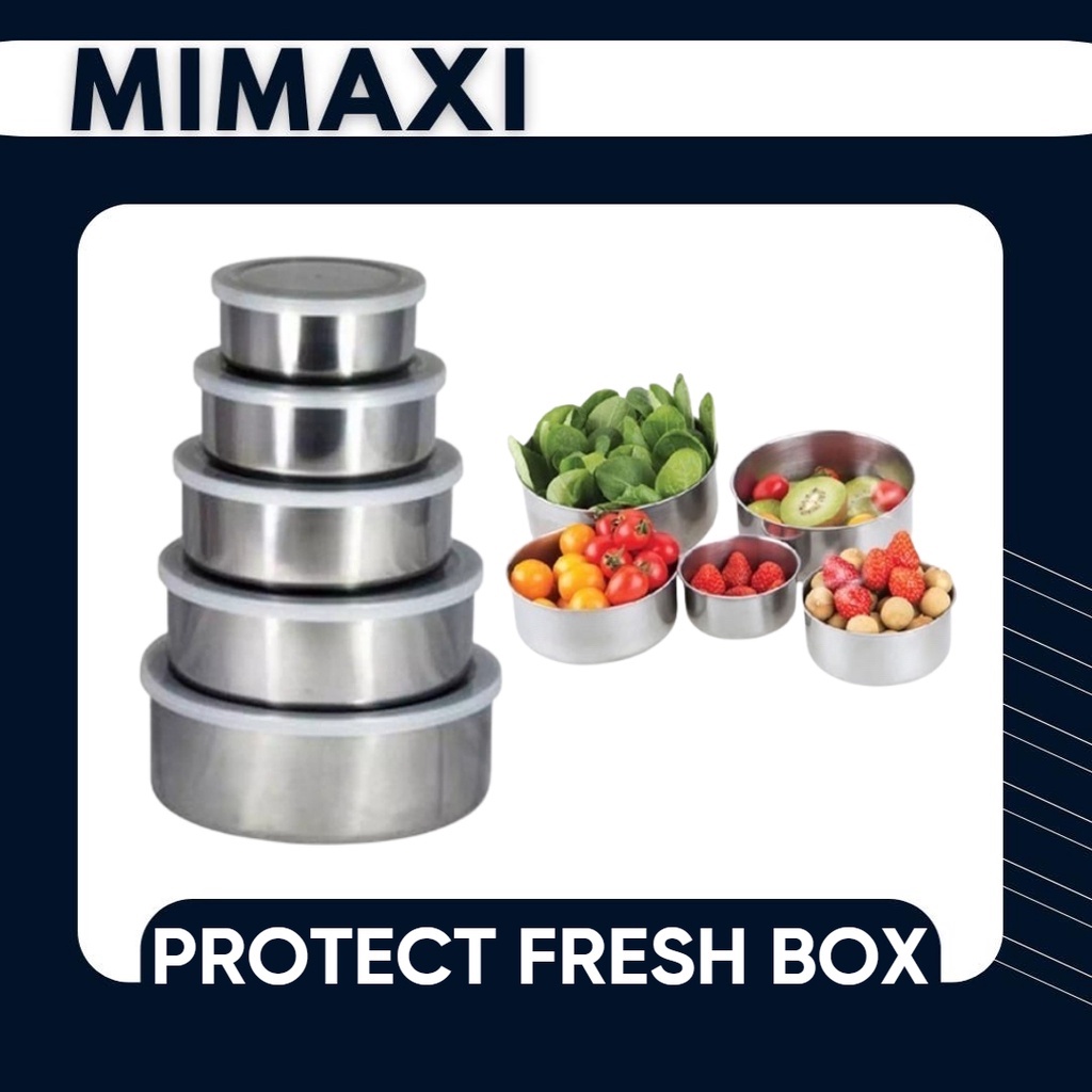 Protect Fresh Box 5 Pieces High Quality Stainless Steel Ware Set ...