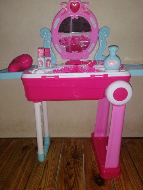 Beautiful magic dressing table toy 2 in 1 trolley suitcase | Shopee ...