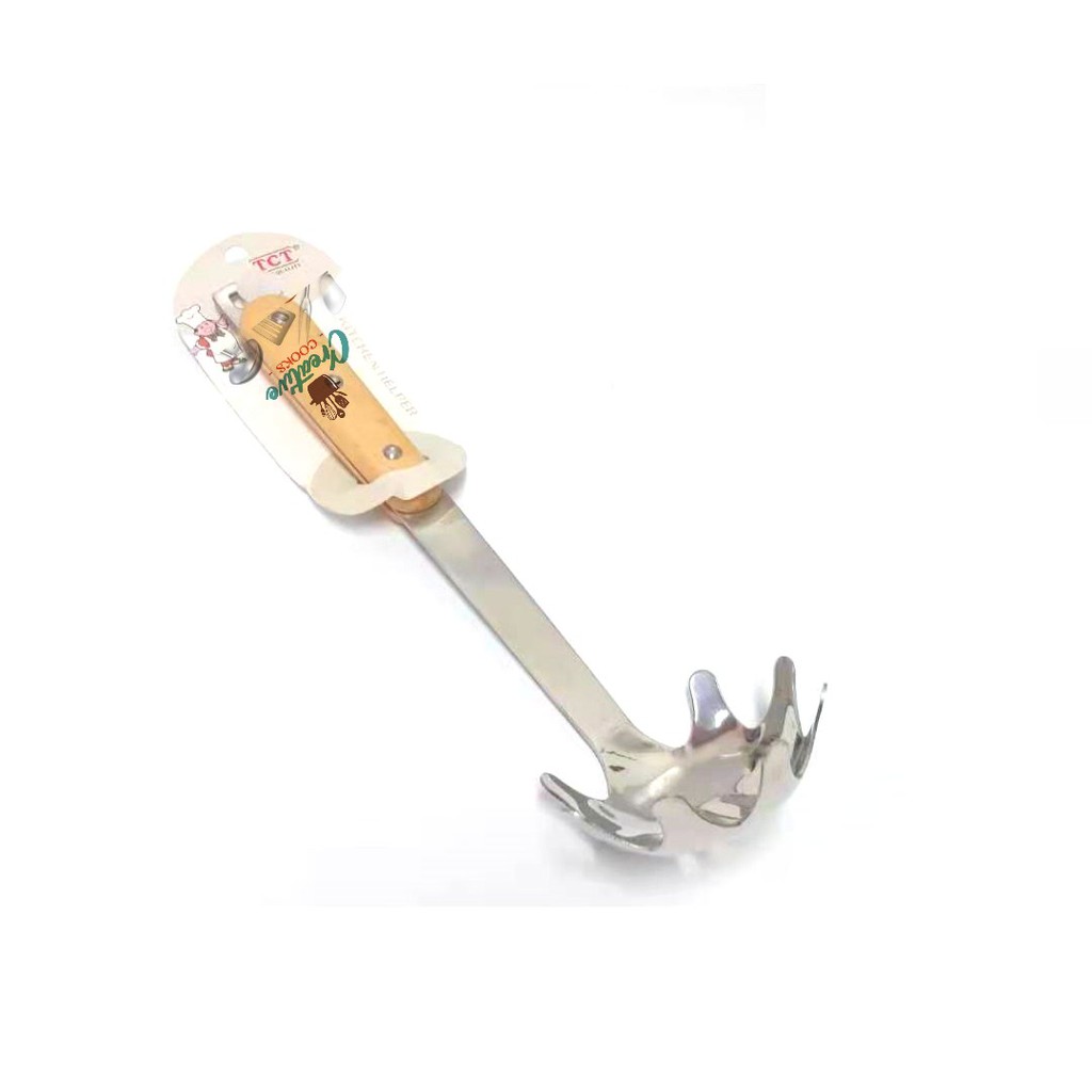 Stainless Steel Spaghetti Ladle Wood Handle Panandok Sandok ( T34-5 ...