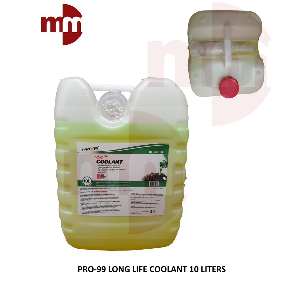 PRO-99 LONG LIFE COOLANT PINK / GREEN 10 LITERS READY TO USE | Shopee ...