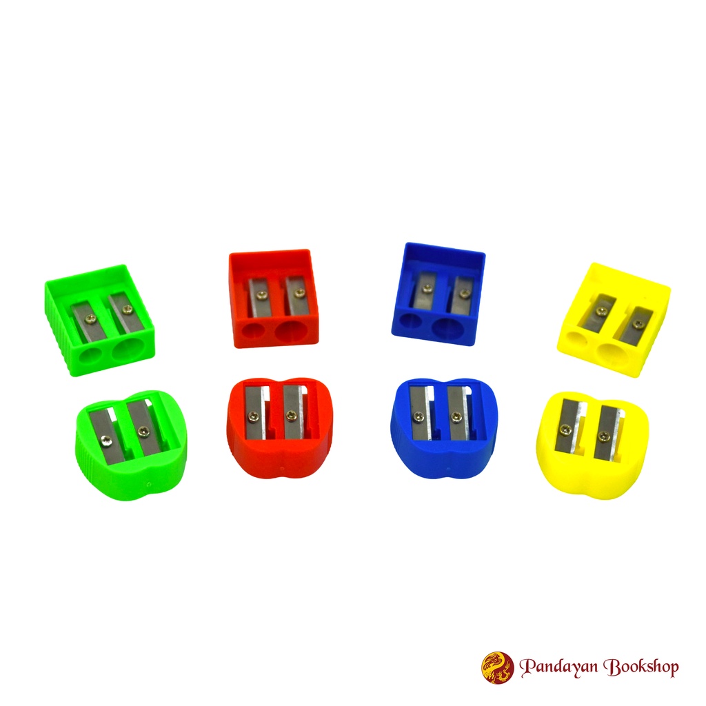 School Pencil Sharpeners Square and Apple Design | Shopee Philippines