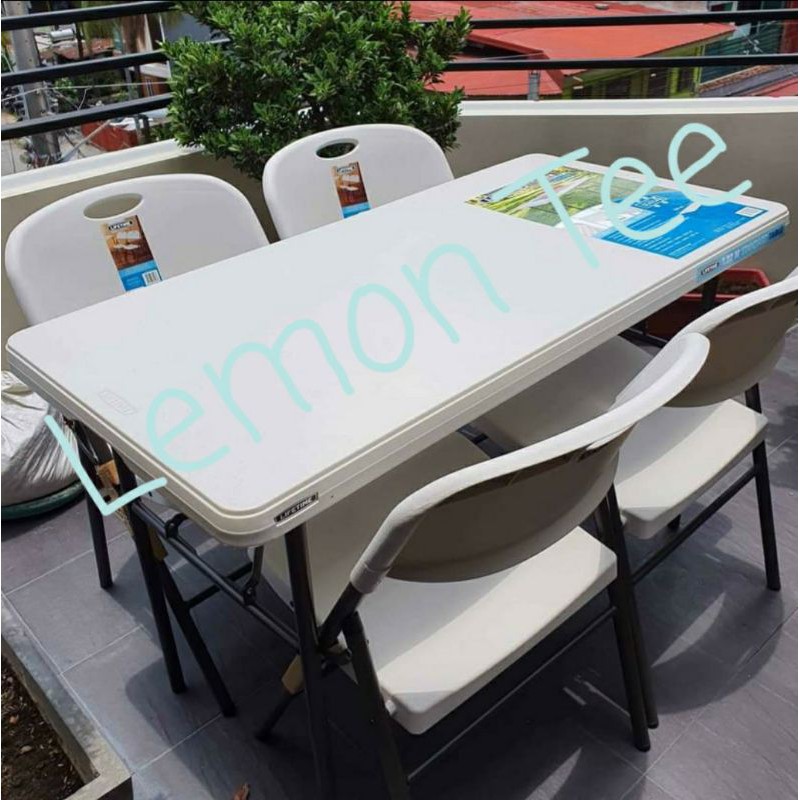 LIFETIME 4FT FOLDING TABLE SOLID TOP AND FOLD IN HALF | Shopee Philippines