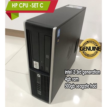 HP CPU INTEL i3 3rd Generation Desktop Computer System unit | Shopee ...