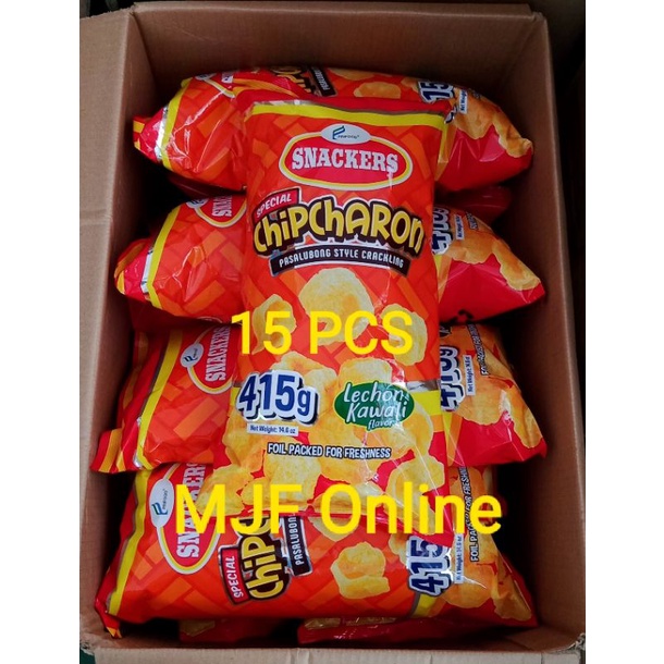 (15PCS.) Snackers Chipcharon 415g. | Shopee Philippines
