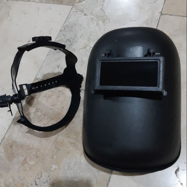Welding Mask Full Protection with Dark Glass and Clear Glass | Shopee ...