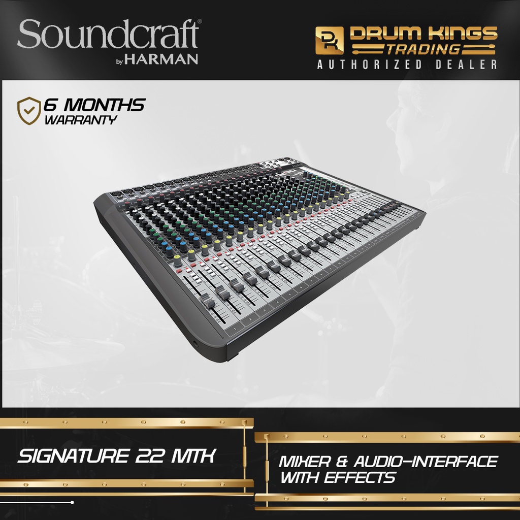 Soundcraft Signature 22 MTK 22-Input Professional Audio Mixer | Shopee ...