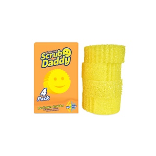 Scrub Daddy FlexTexture Scrubber Original Sponge (4CT PACK) - YELLOW ...