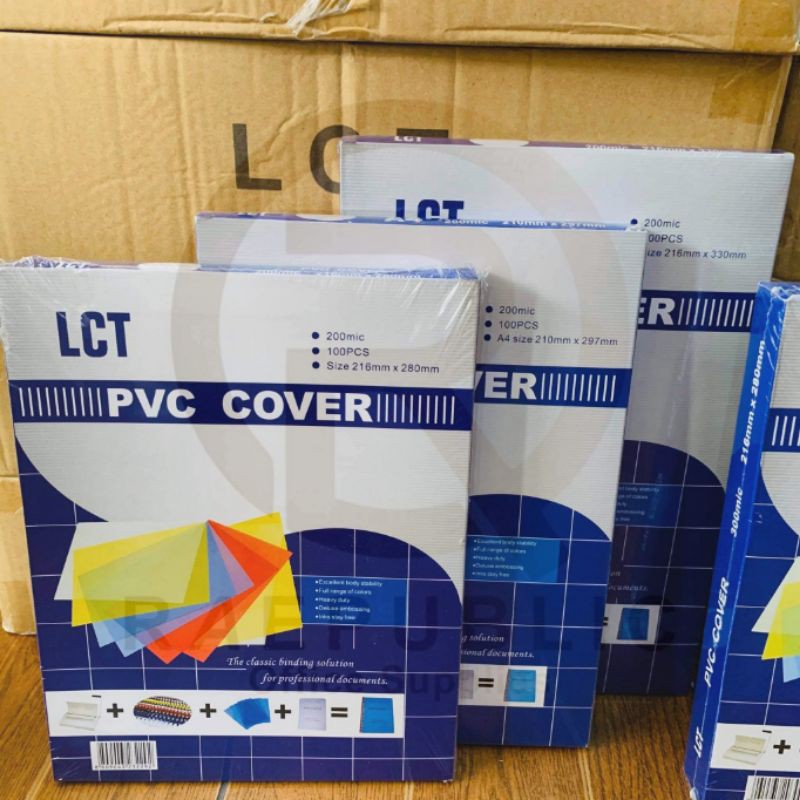 LCT COLORED PVC Binding Cover 200microns (100 sheets) | Shopee Philippines