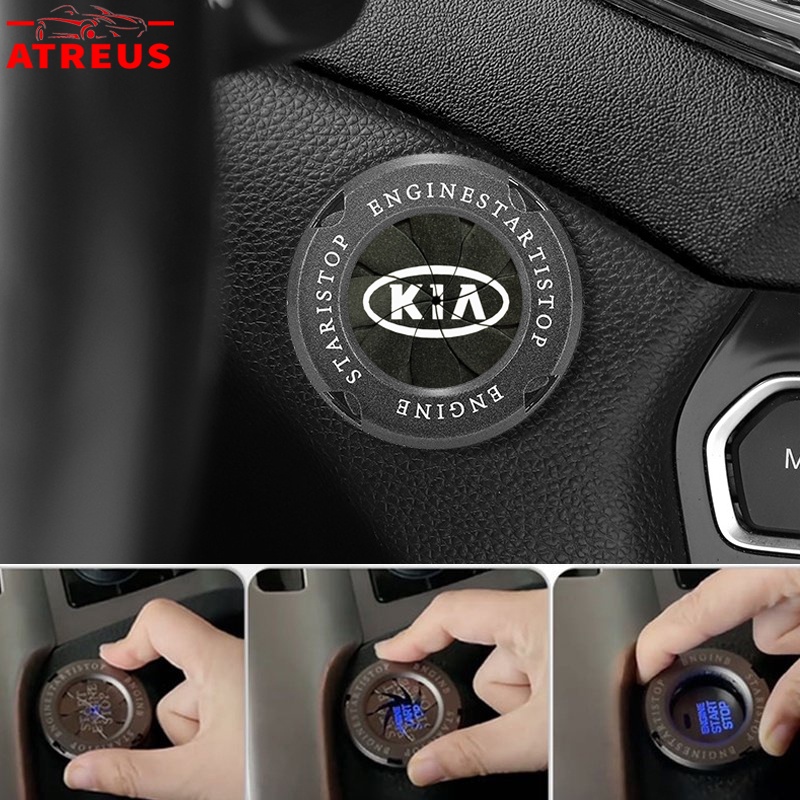 KIA Car Ignition Switch Ring Engine Start Stop Button Cover For Picanto ...