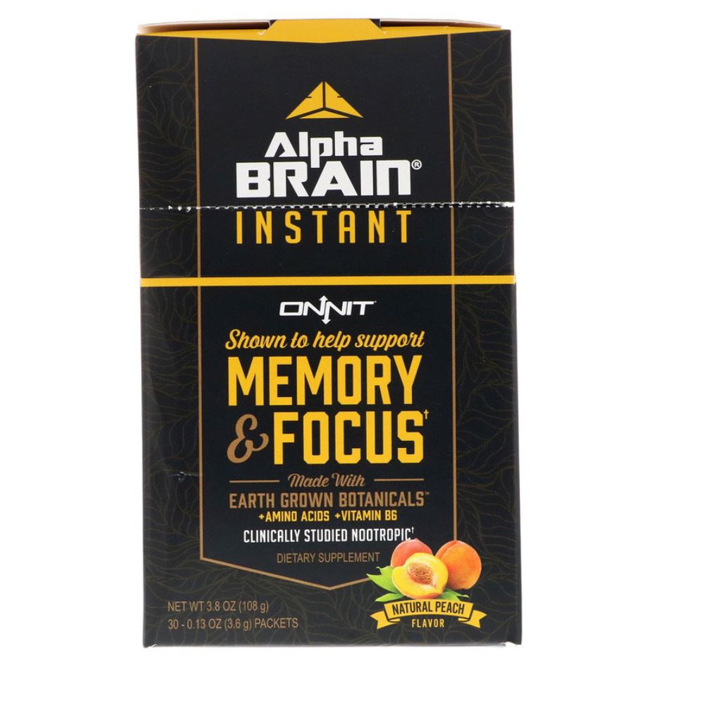 Onnit Alpha Brain Instant Brain Booster Support Memory Focus Nootropic ...