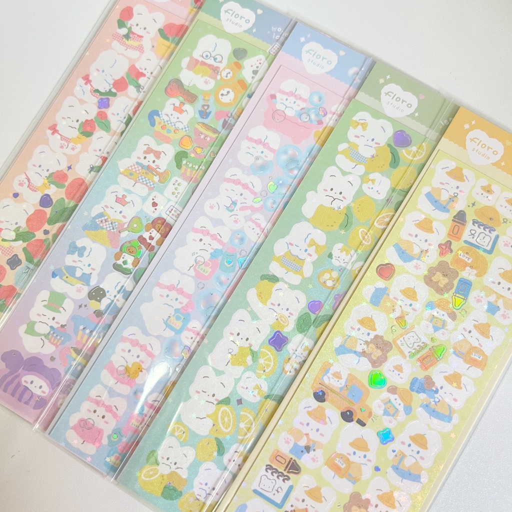 GaLiCiCi Stickers Super Hot Cute Hot Silver Little White Rabbit ...