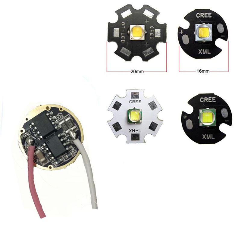 1pcs 5pcs CREE 10W XM-L L2 brighter than T6 Warm White Flashlight LED ...