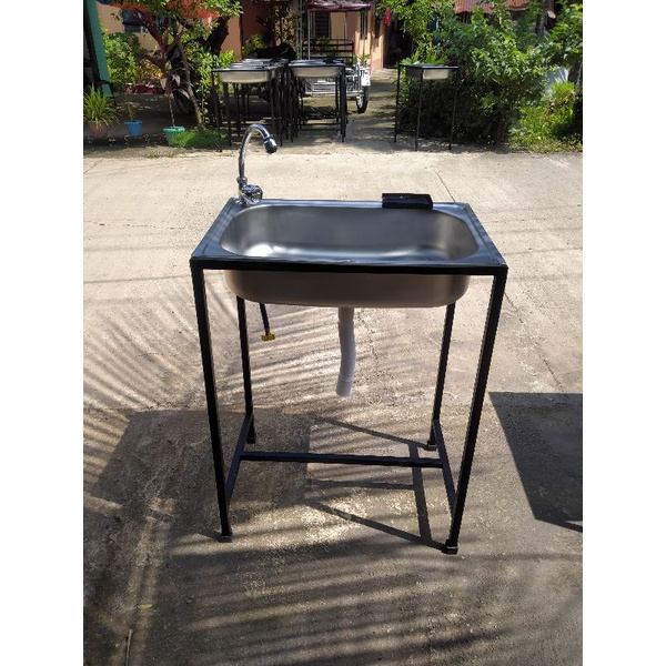 portable stainless sink/lababo detachable type ang paa easy to install ...