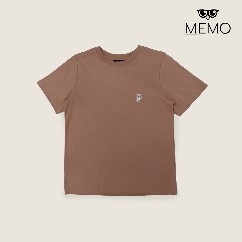 Memo Memorandum Logo T-Shirt For Women (Tan) | Shopee Philippines