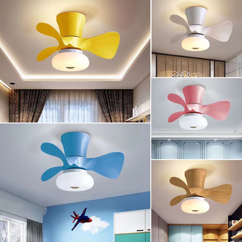 24 inch DC ceiling fan wall fan ceiling light fan LED light electric ...