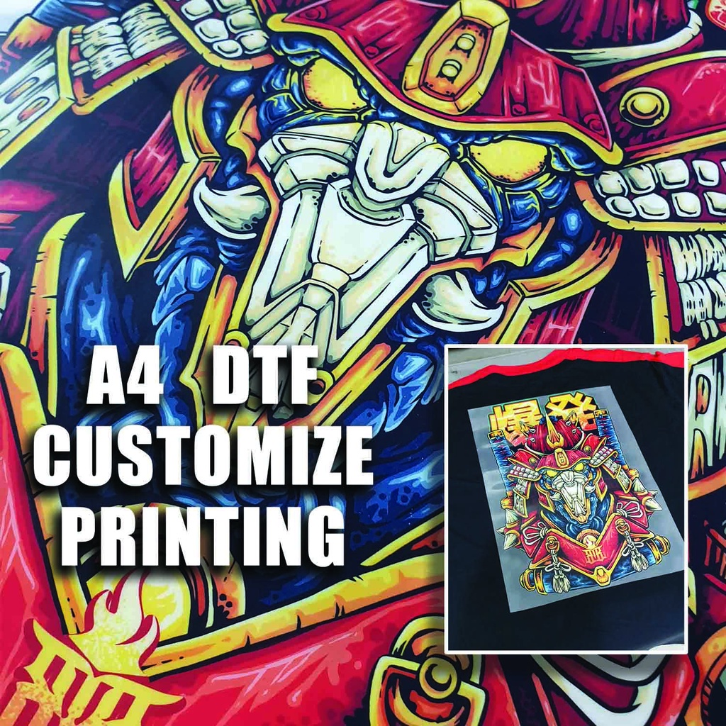 DTF Printing - Customized IRON ON TSHIRT A4 (8.2in x 11.5in) Digital ...
