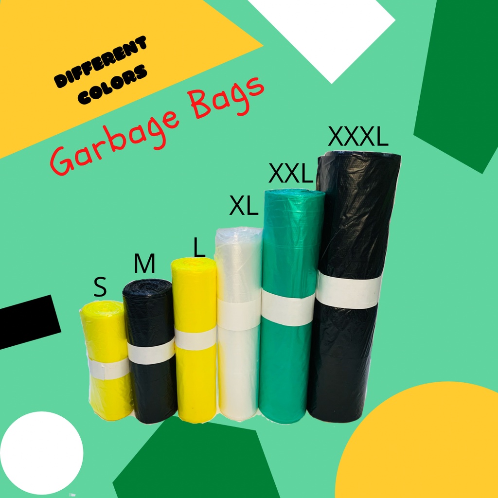 Trash Bag Different Color Sizes HD Plastic Color Yellow Green Clear ...