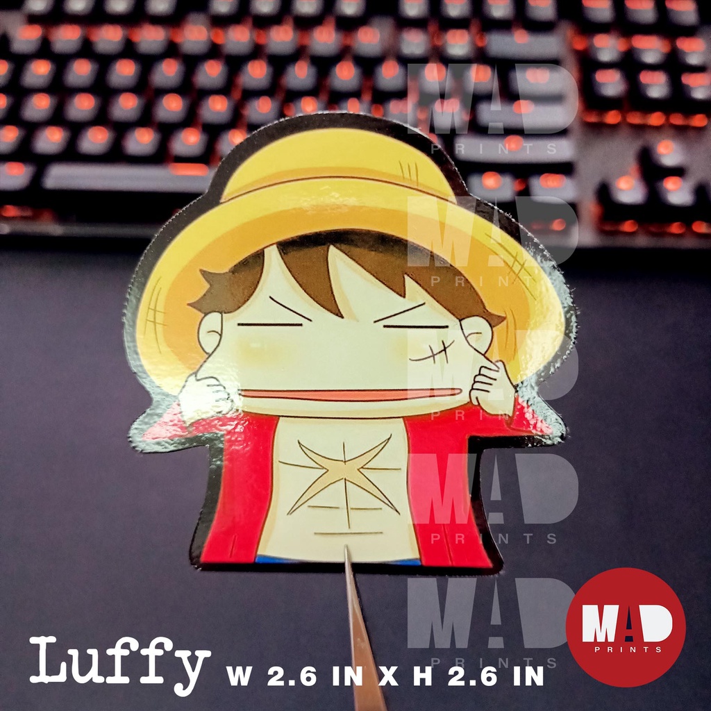 One Piece Cute Stickers - Luffy / Nami / Ussop / Zoro / Sanji / Robin ...