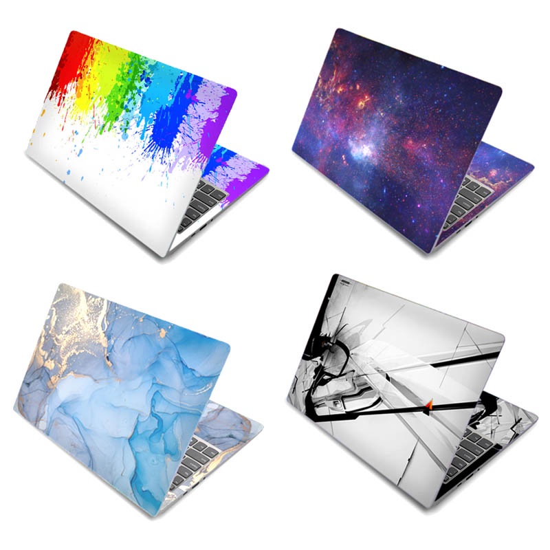 Laptop Decals Colorful Marbel Granite Texture Laptop Decor Sticker Skin ...