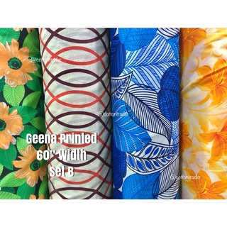 Geena Printed 60" Width (SET B) TELA/FABRIC ONLY (YARD) | Shopee ...