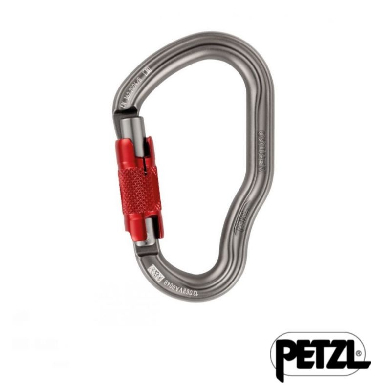 Petzl Vertigo Twist-Lock Carabiner Lanyard Work Safety Rope Access ...