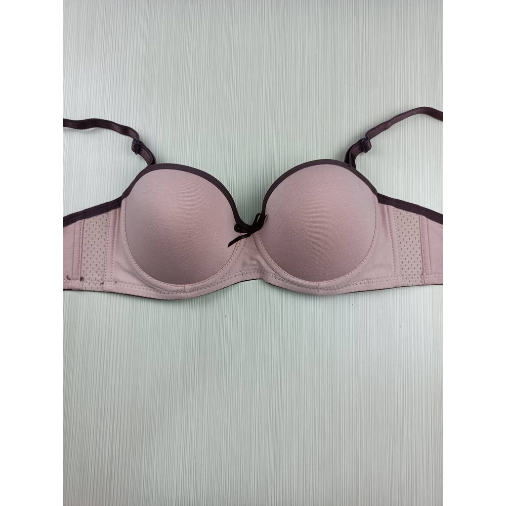 Half Cup Bra Plain design Size32, 34, 36 fits A/B Push up bra with wire ...