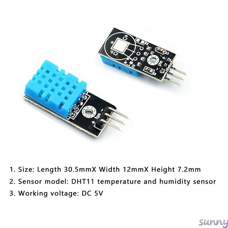 ☁ New Temperature and Relative Humidity Sensor DHT11 Module with Cable ...