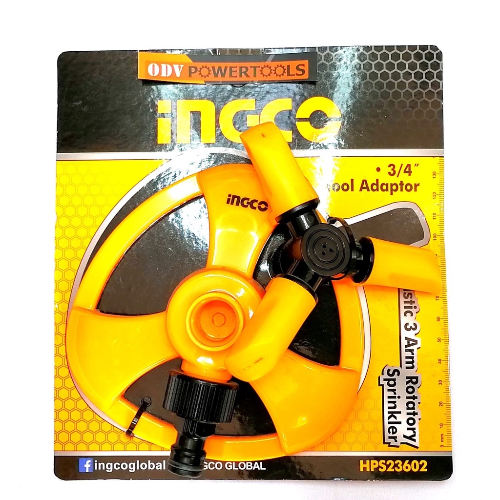 INGCO Plastic 3 Arm Rotary Garden Sprinkler HPS23602 ~ ODV POWERTOOLS ...